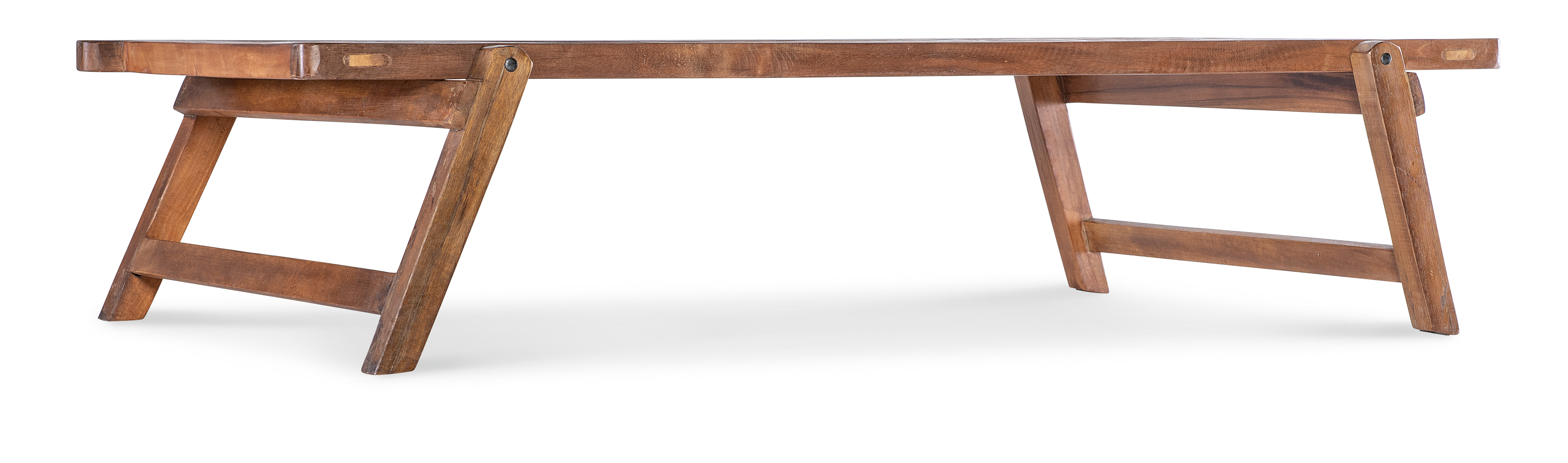 Bobo Intriguing Objects Crafted Rustic Wood Army Table w/ Movable Legs ...