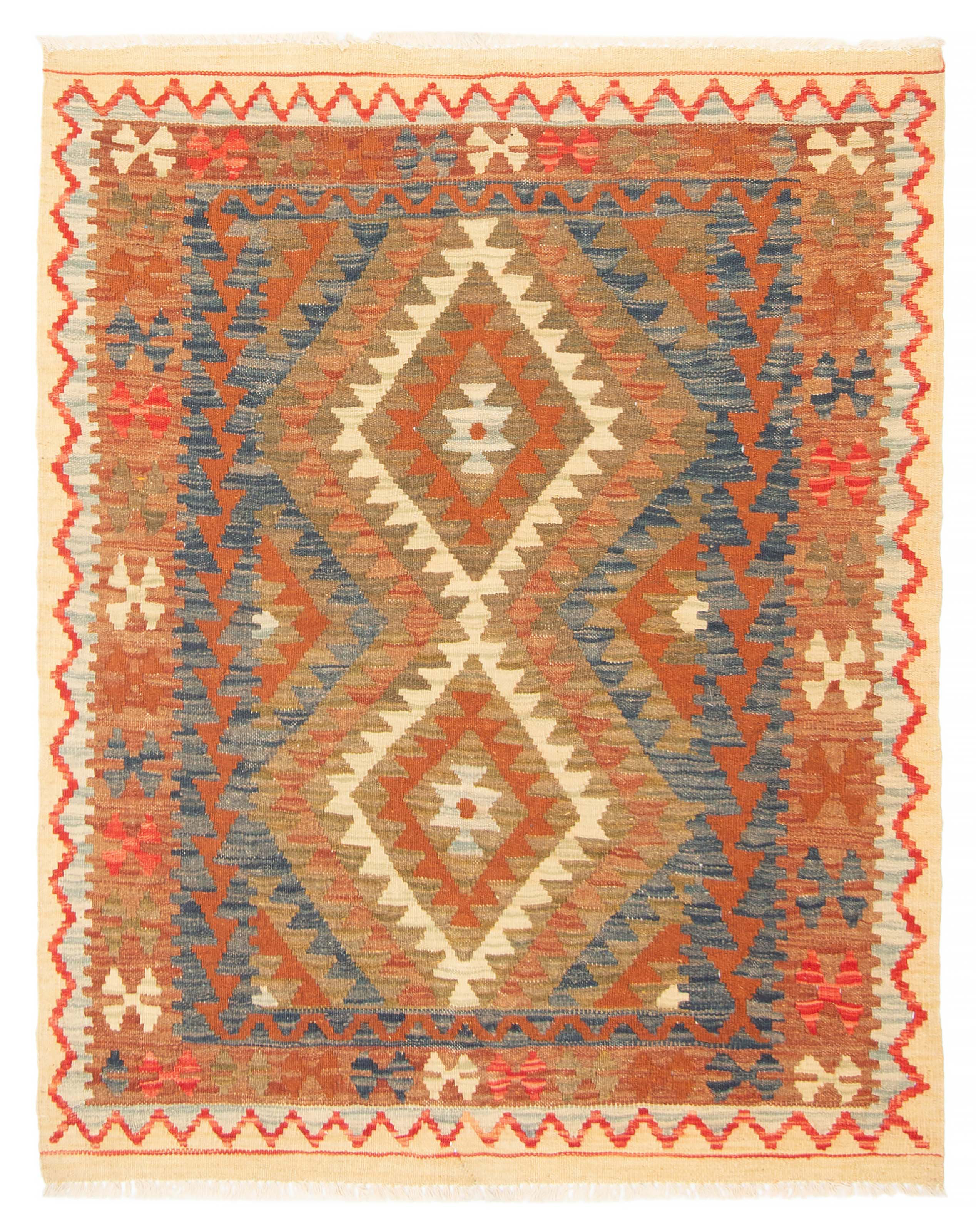Union Rustic Rectangle Khrysta Rectangle 3'7" X 4'6" Wool Area Rug ...