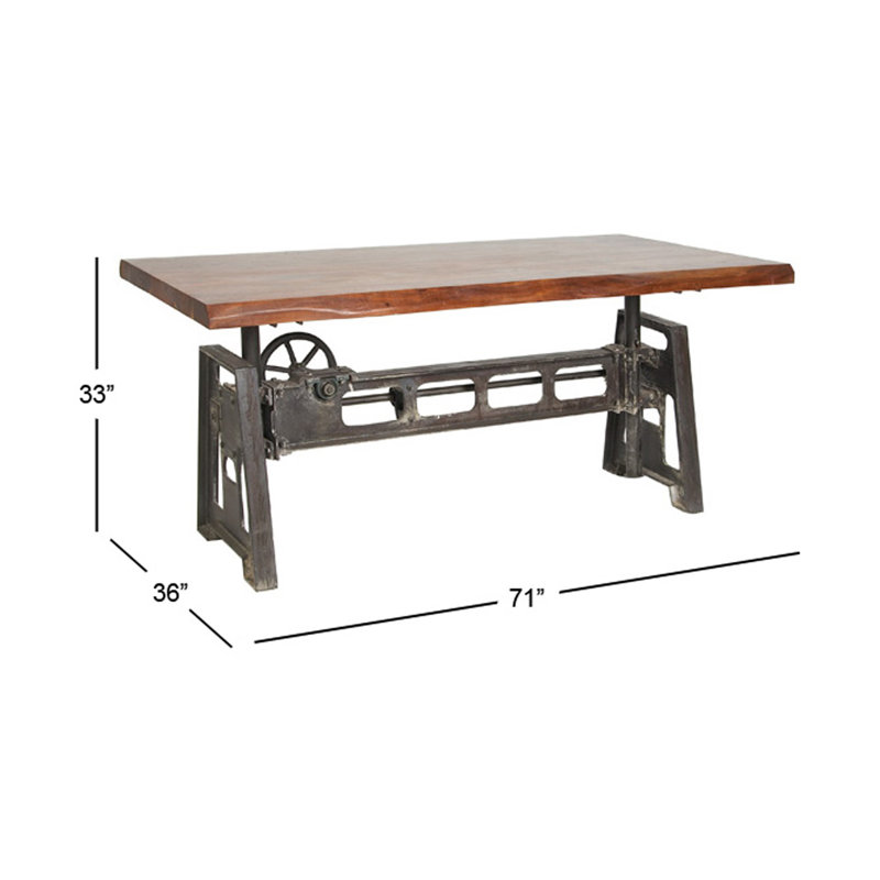 Trent Austin Design® Reale Industrial Rectangular Dining Table | Wayfair