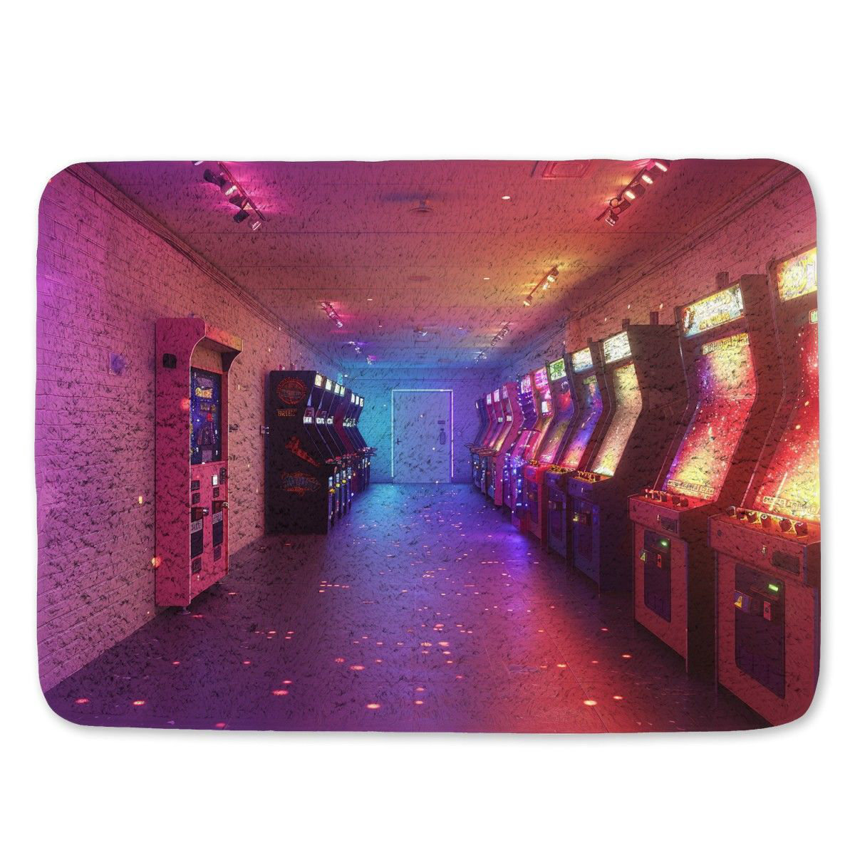 Bay Isle Home™ Arcade Bath Mat Entertainment Bathroom Decor Gaming ...