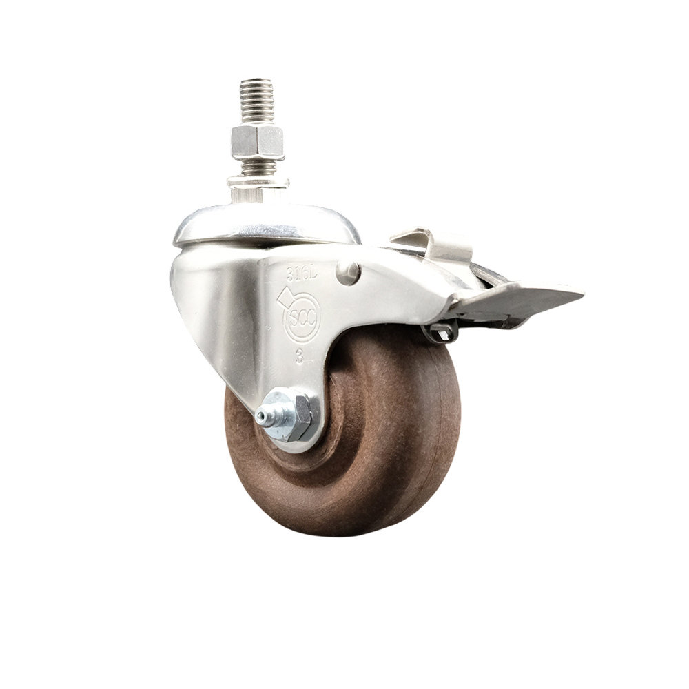 Service Caster High Temp Glass Filled Nylon Caster Lock with Brake ...
