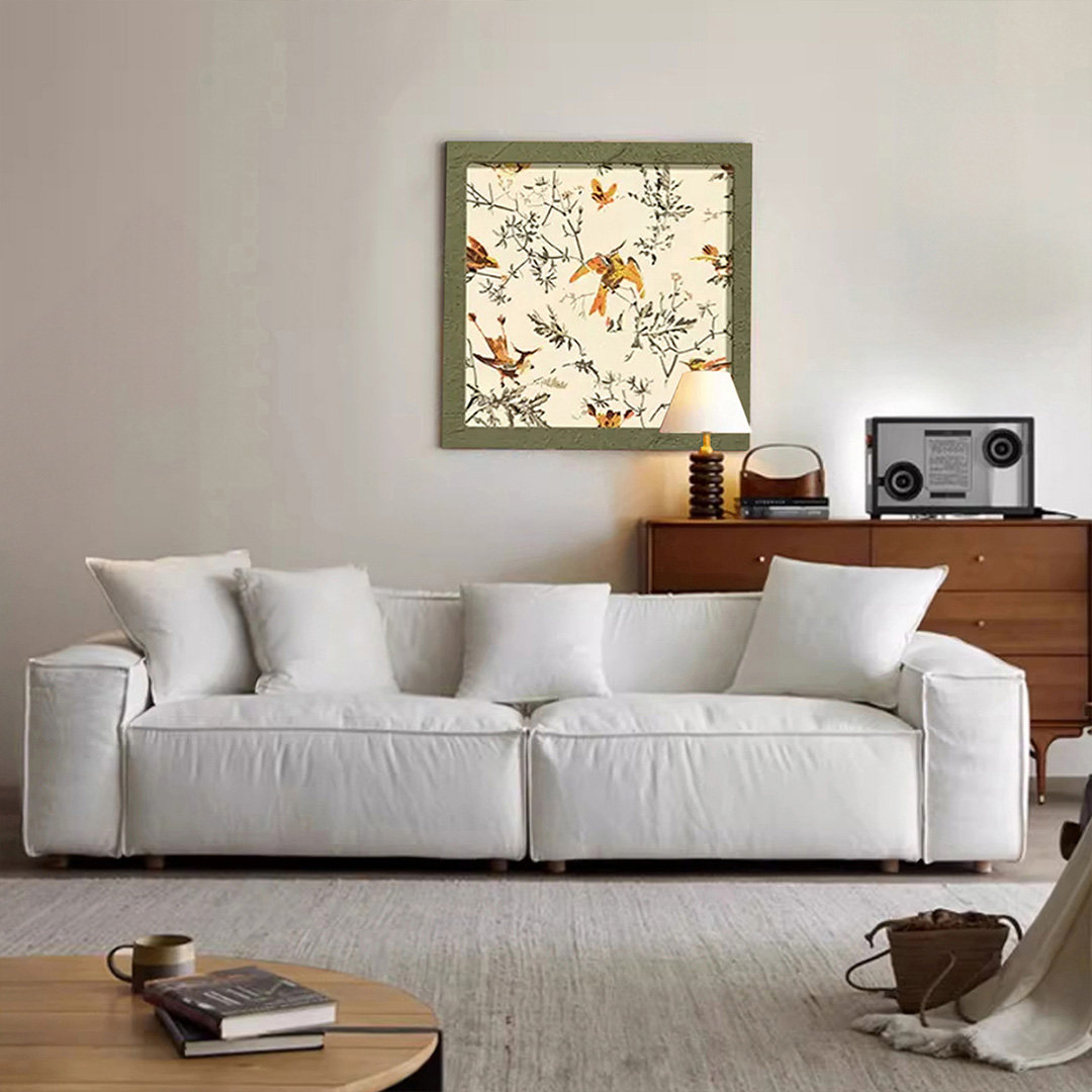 Orren Ellis White Cotton and linen Modular Sofa - Wayfair Canada
