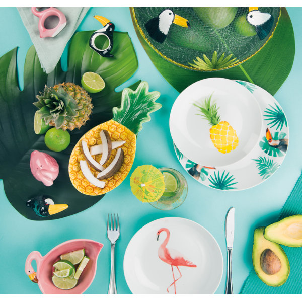 Excelsa Tropical Ceramic / Porcelain Decorative Plate | Wayfair.ie