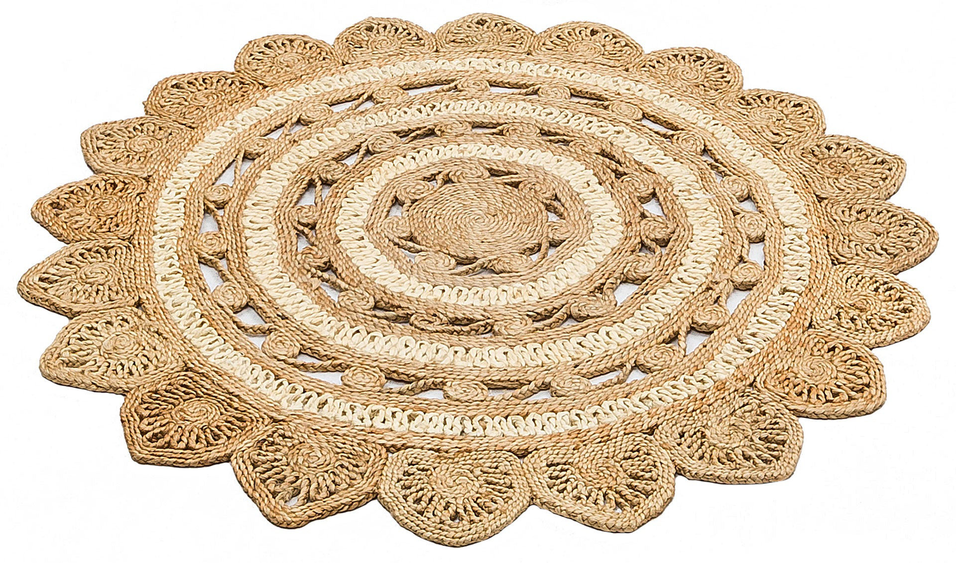 Dakota Fields Liezen Beige Modern Jute Jute Area Rug | Wayfair