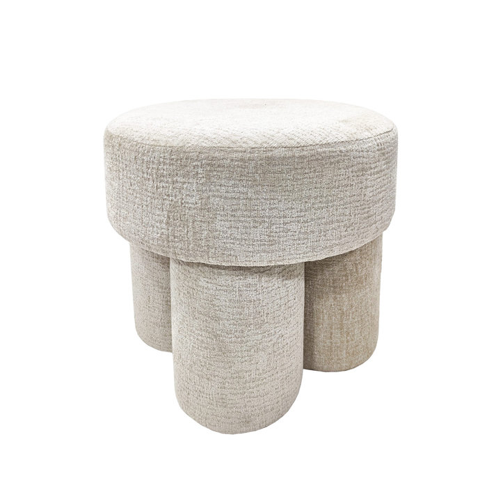 17 Stories Chenille Round Dressing Table Stool for Bedroom Furniture ...