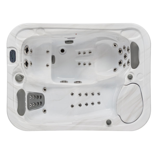 Luxury Spas 240 Volt 47 - Jet Acrylic Rectangle Hot Tub with Ozonator ...