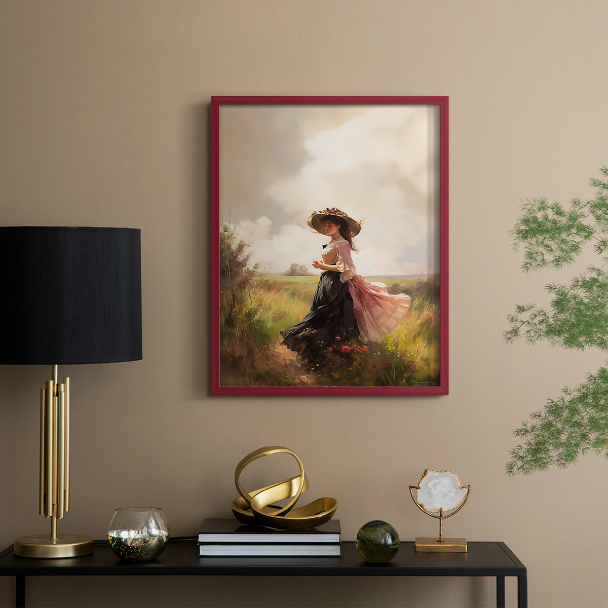 Charlton Home® WOMEN Series DCCXCVII Framed Print - Solid Wood | Wayfair