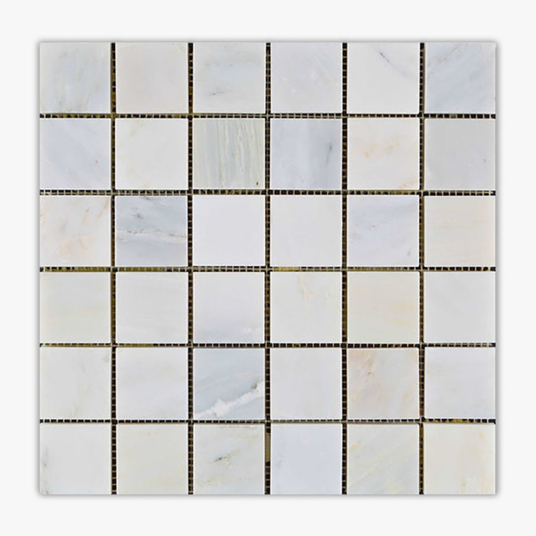Calacatta Tile Bellini 12" x 12" Marble Mosaic Wall & Floor Tile | Wayfair
