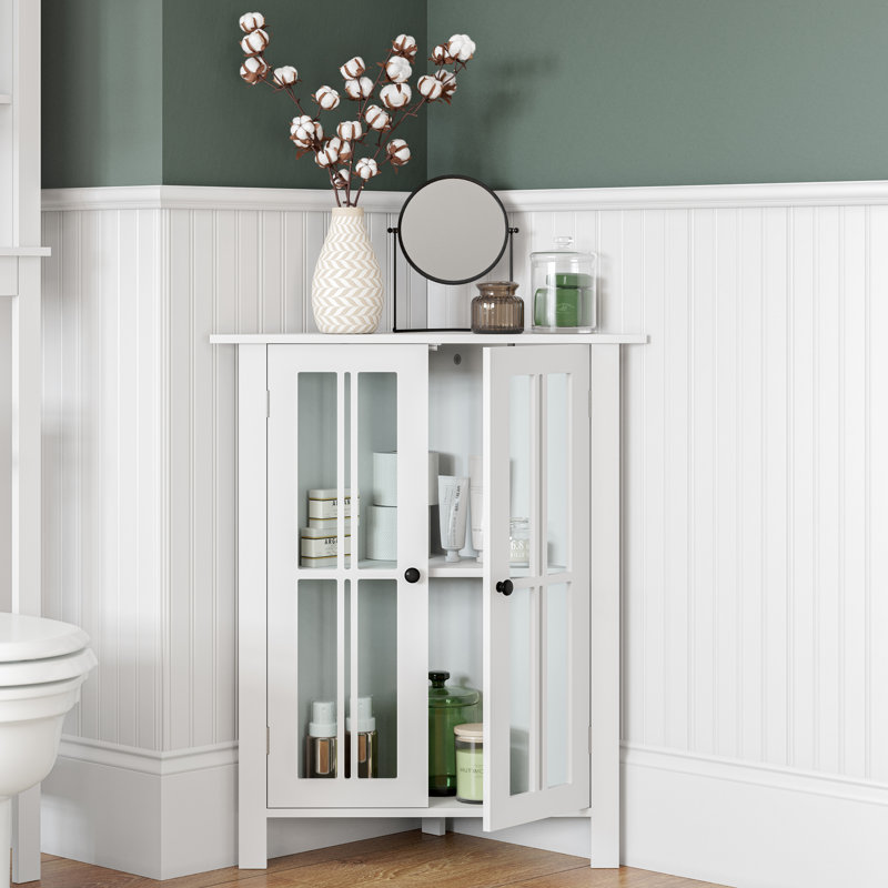 RiverRidge Home Danbury Two-Door Corner Cabinet - White & Reviews | Wayfair