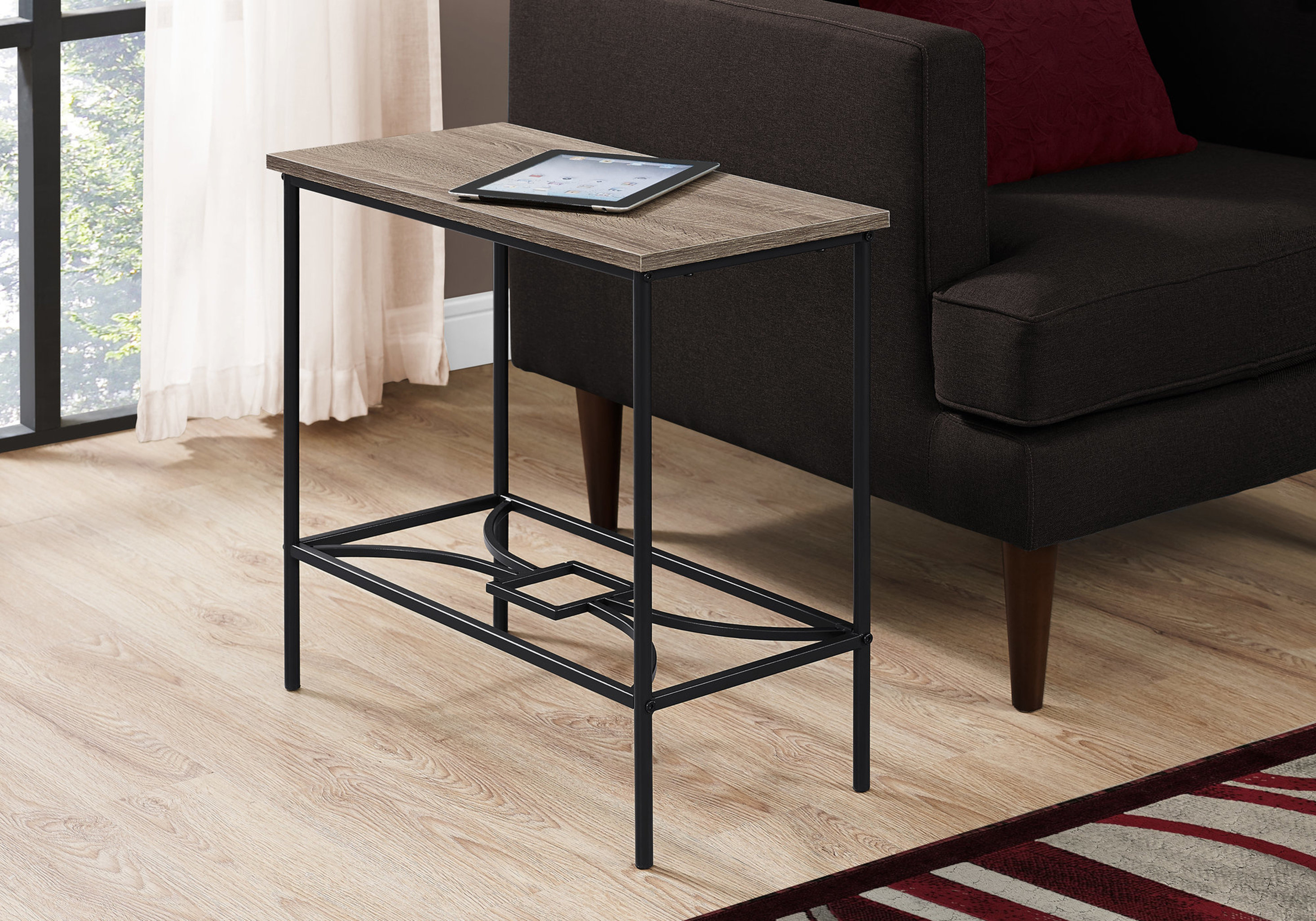 Ebern Designs Accent Table, Side, End, Narrow, Small, 2 Tier, Living ...