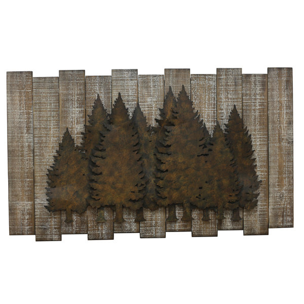 Millwood Pines Handmade Rustic Landscape & Nature Wall Decor on Wood ...