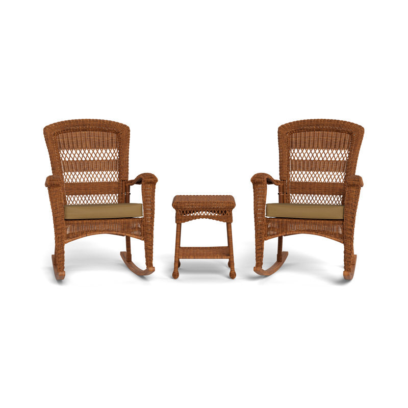 Tortuga Outdoor Portside Plantation 3 Piece Rocker Set & Reviews | Wayfair
