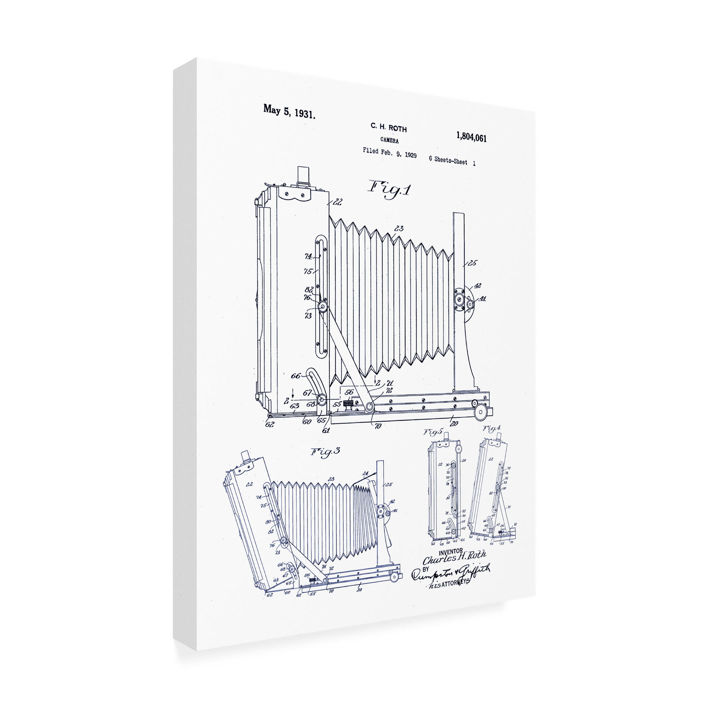 Williston Forge Century Universal Camera 1929 On Canvas Painting | Wayfair