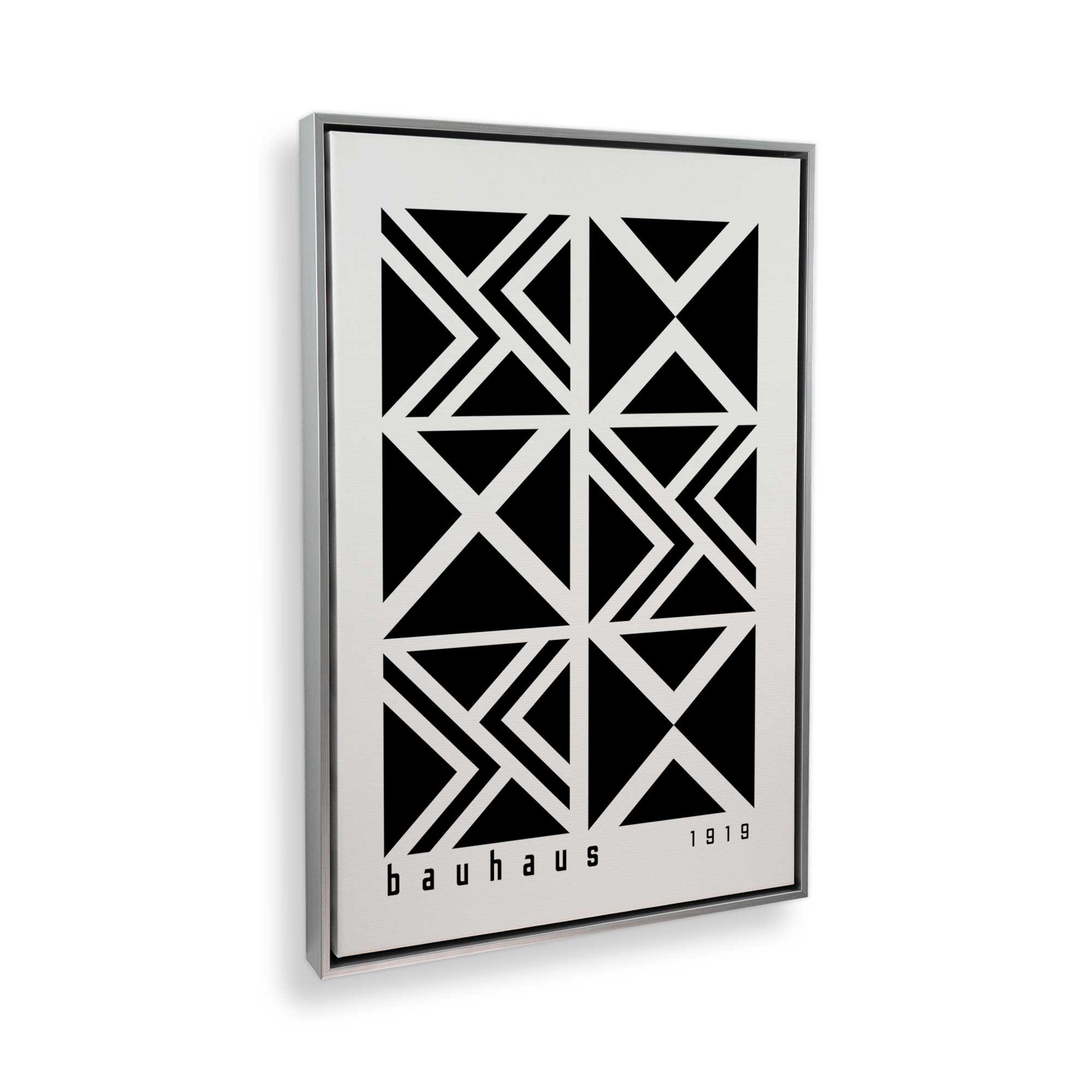 Wrought Studio™ Triangle Bauhaus Grid Canvas Print | Wayfair