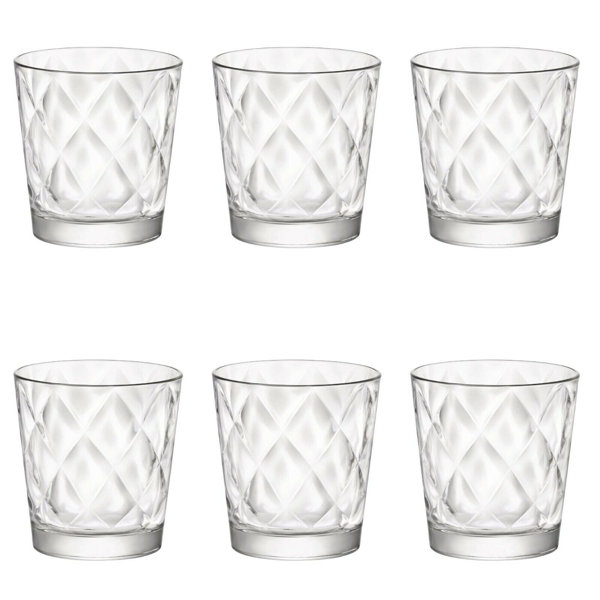 Bormioli Rocco 6 - Piece 240ml Glass Drinking Glass Glassware Set ...