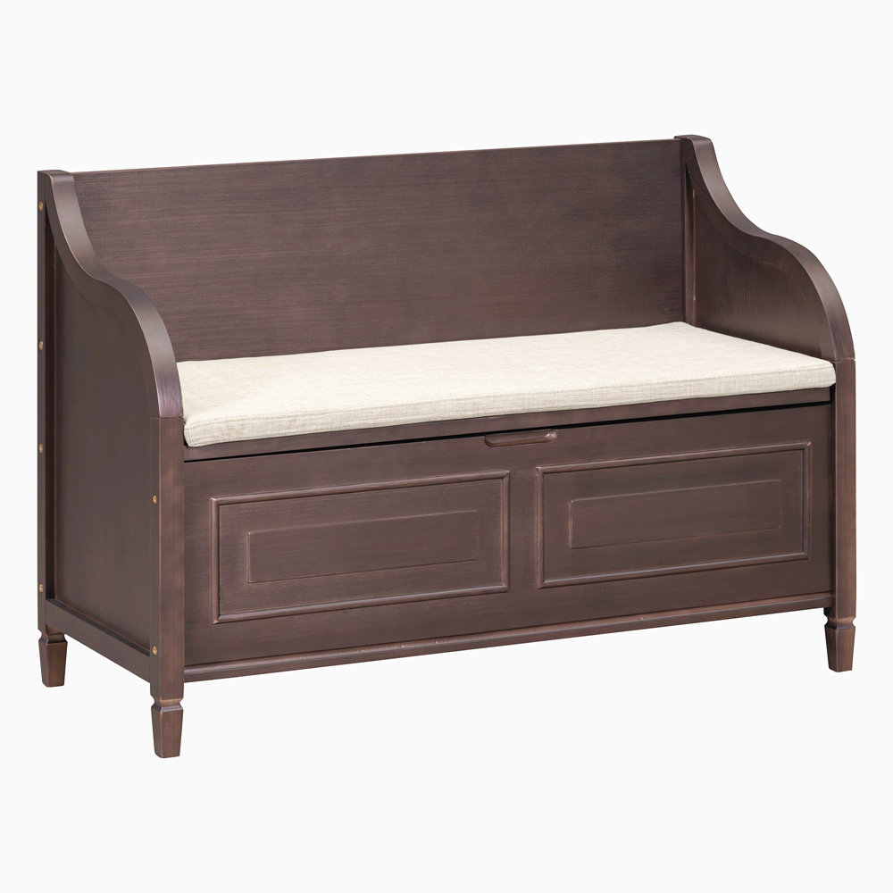 Mercer41 Rustic Style Solid Wood Entryway Multifunctional Storage Bench ...