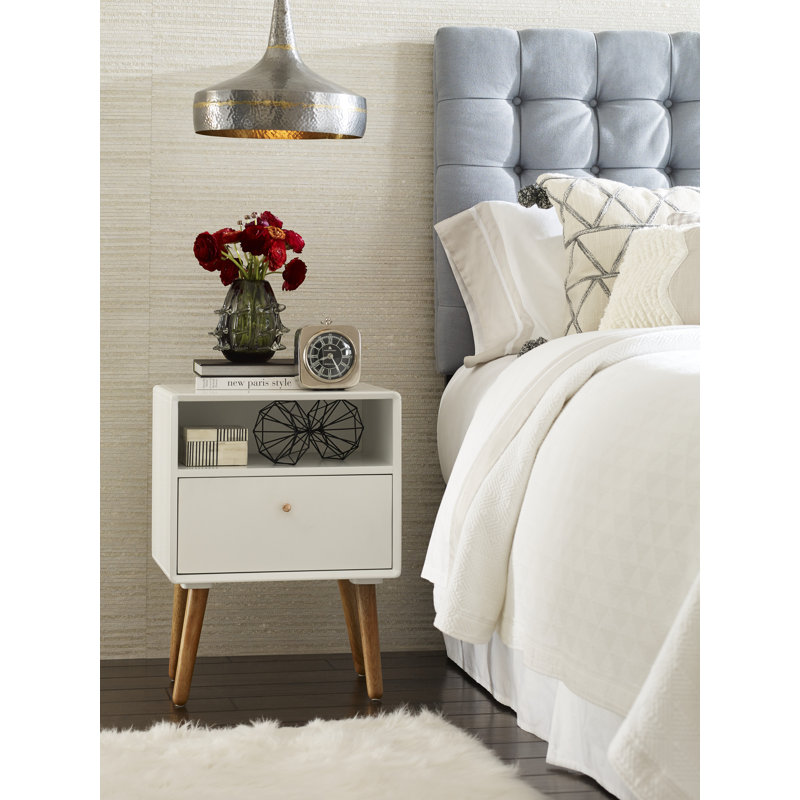 Elle Decor Adore Decor Lilou Modern Accent Side Table with 1-Drawer ...