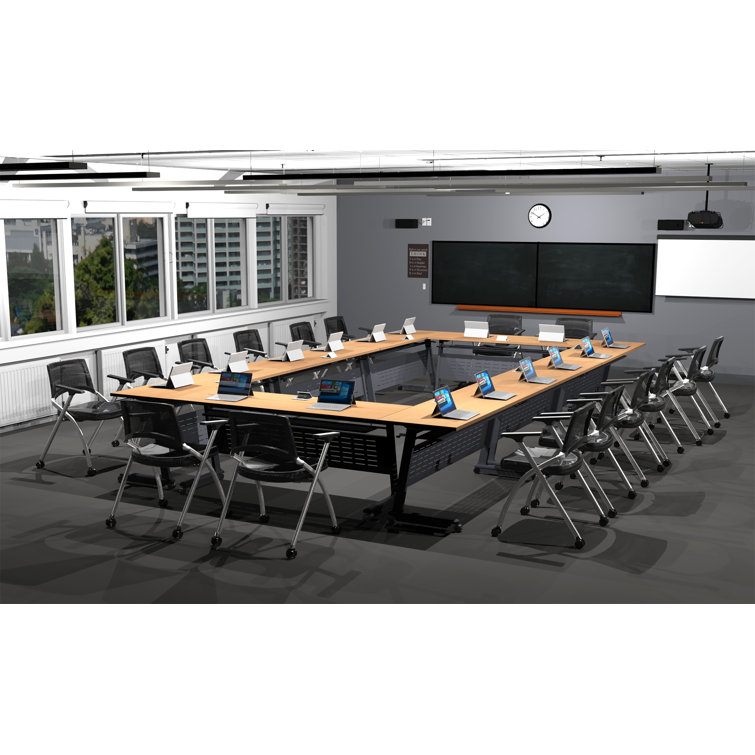The Twillery Co.® Alcala 16 Person Training Meeting Seminar Tables with ...