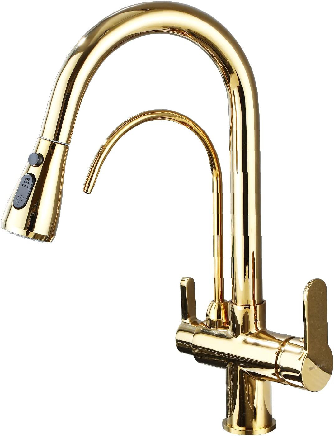 Co-t Kitchen Sink Faucet With Pull Down Sprayer, 3-In-1 Water Filter ...