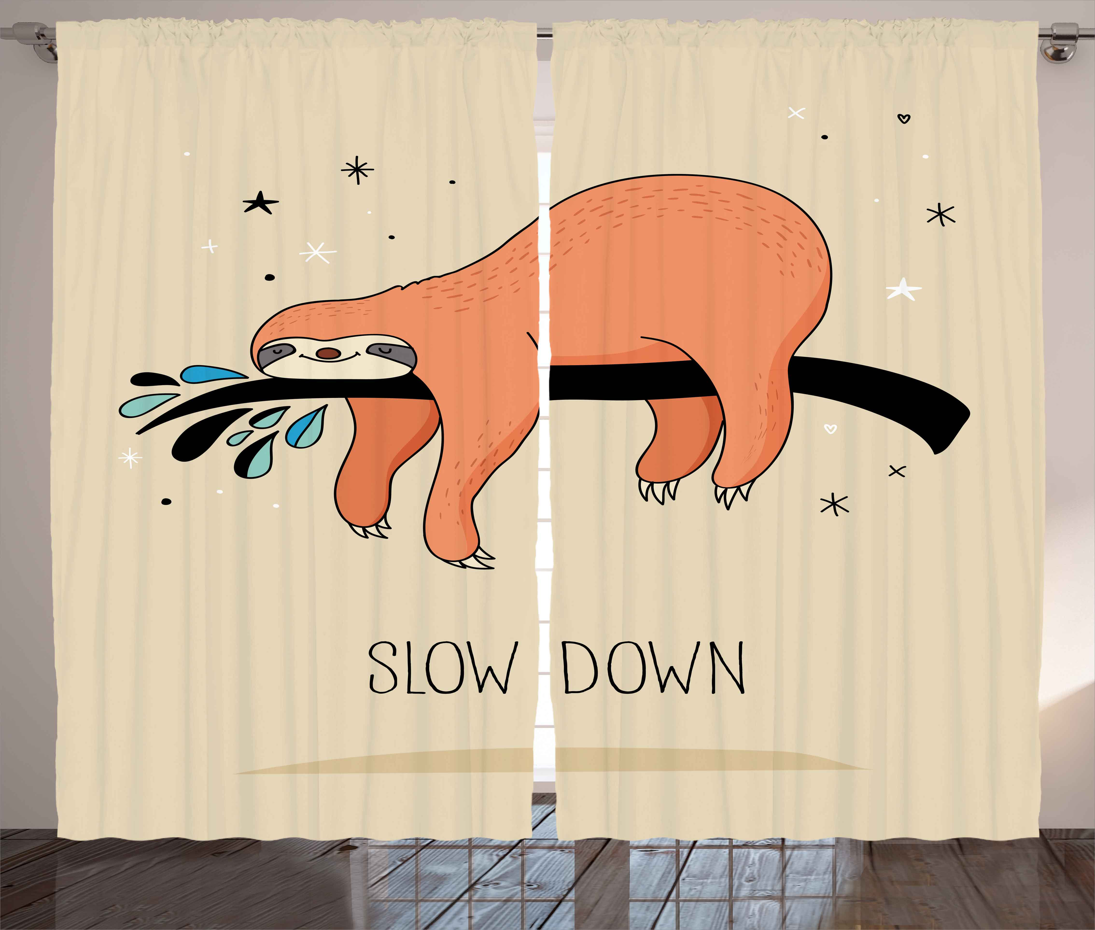 Brayden Studio® Izora Animal Sleeping Big Bear Sloth Hanging on a Bench ...