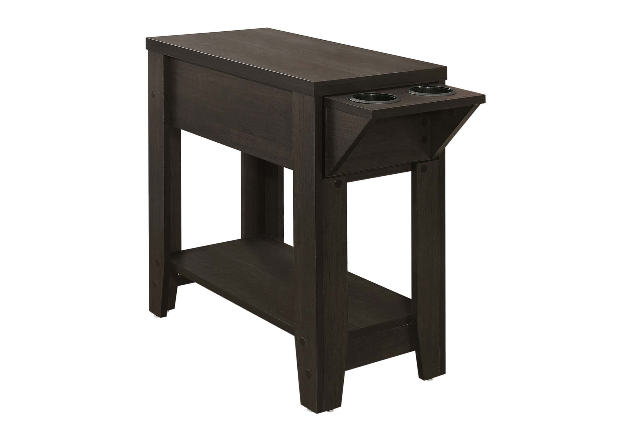 Gracie Oaks C-shaped Accent Table with Laminate Top and Base, Perfect ...