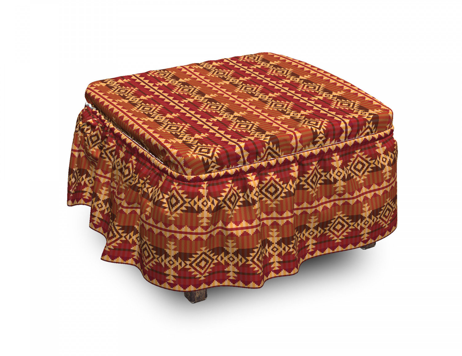 East Urban Home Mexican Aztec Culture Ornament 2 Piece Box Cushion ...