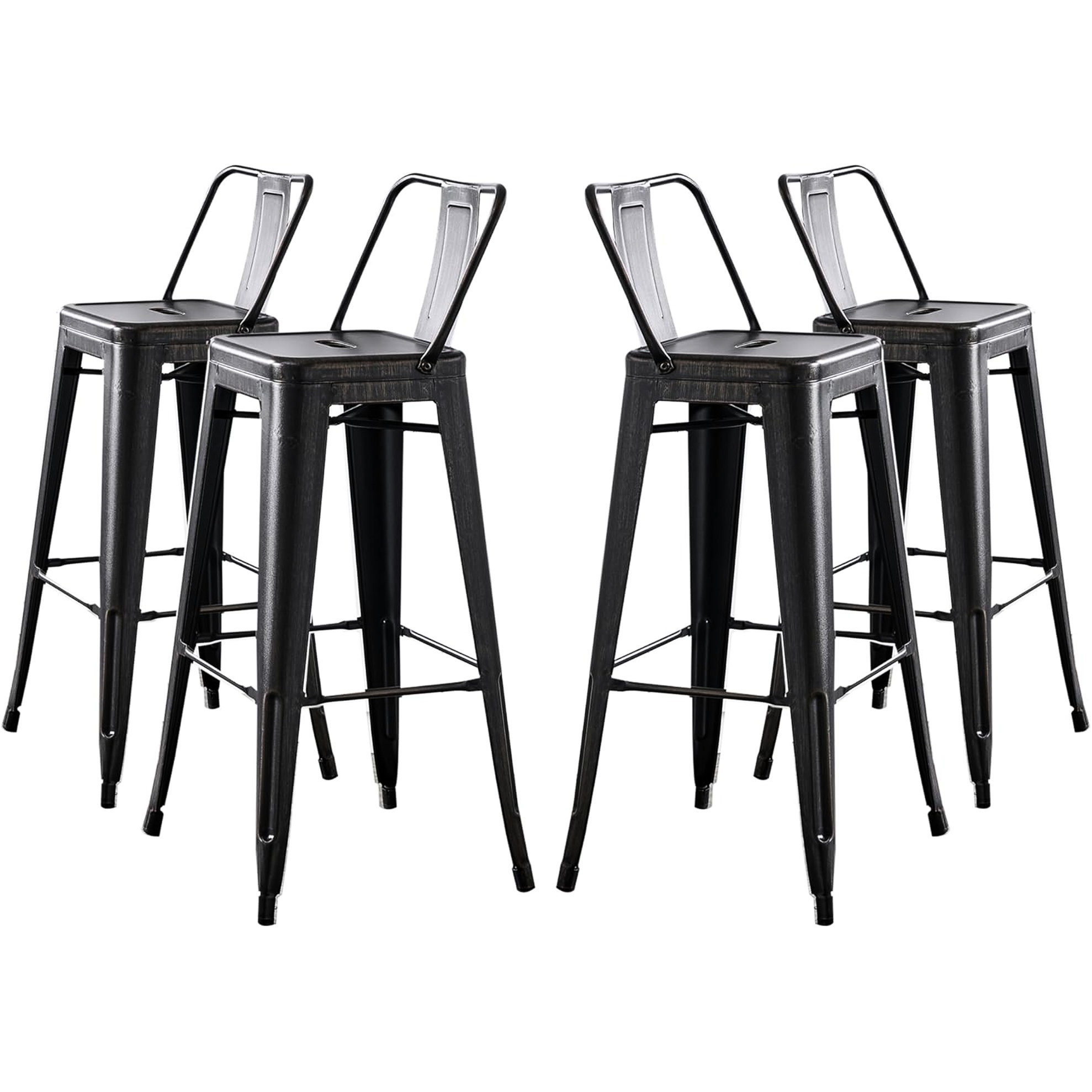Hokku Designs 30" Sanded Matte Black Industrial Contemporary Rustic ...