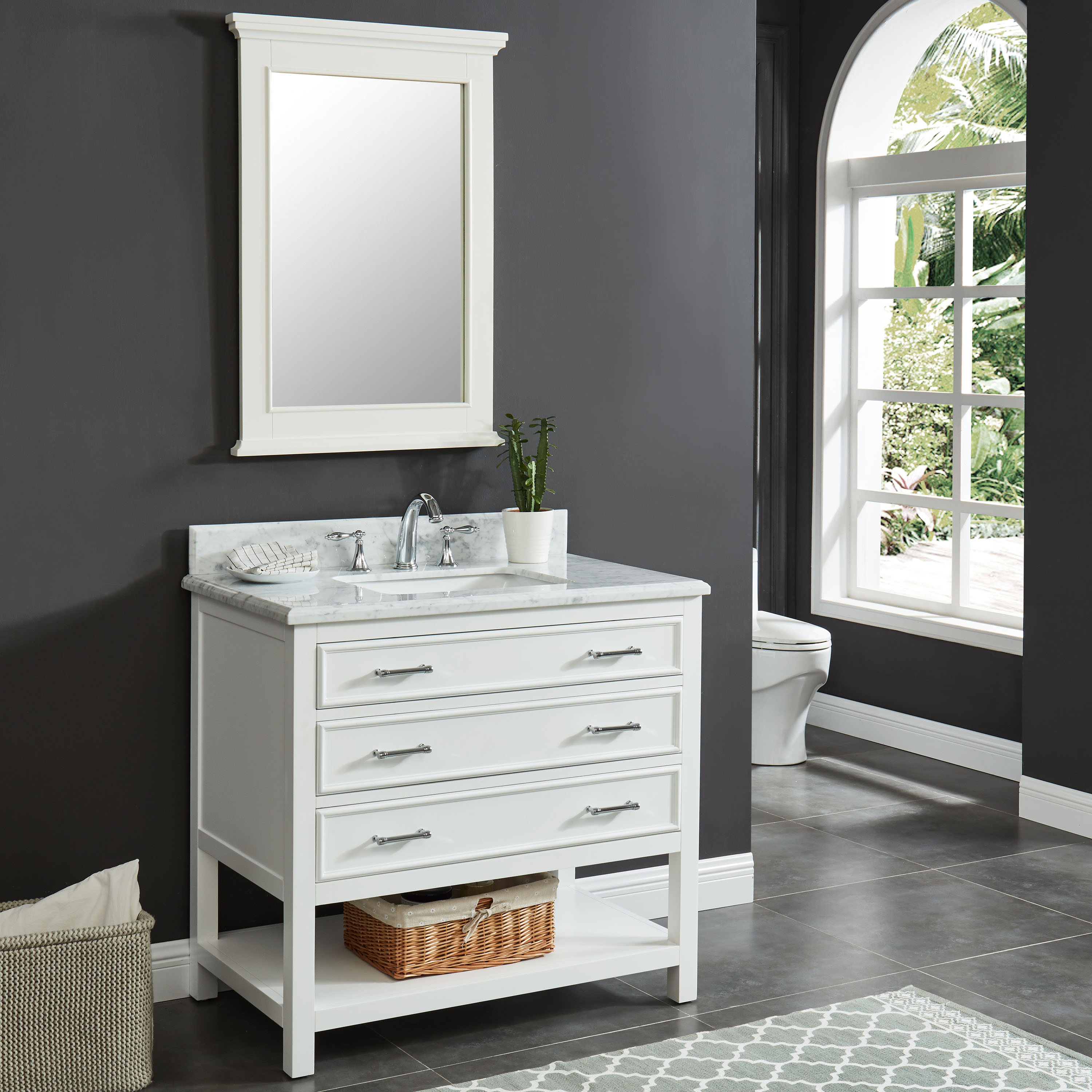 Breakwater Bay Pamula 37" Single Bathroom Vanity Set & Reviews ...