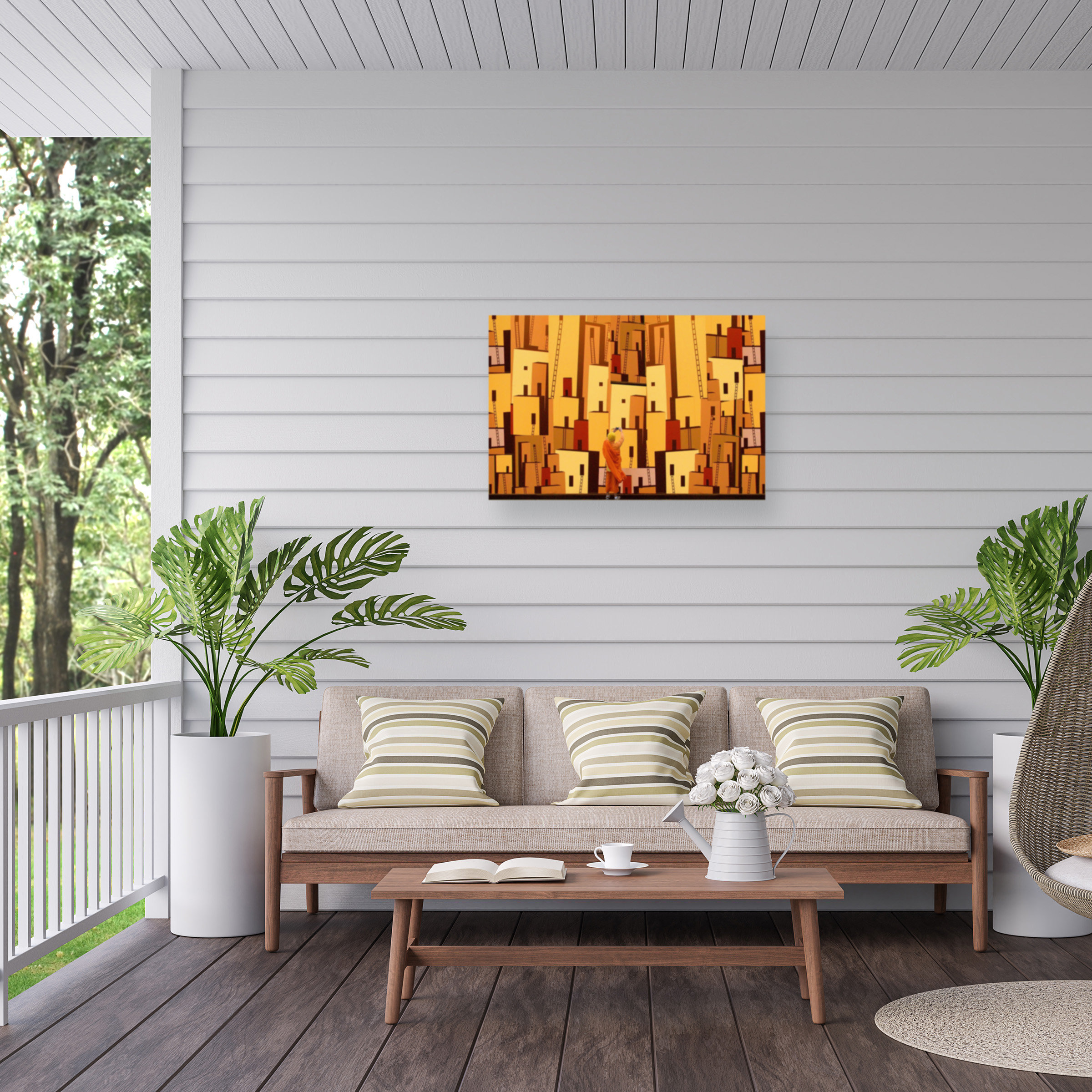 Hokku Designs Roxana Labagnara Click Outdoor Canvas | Wayfair