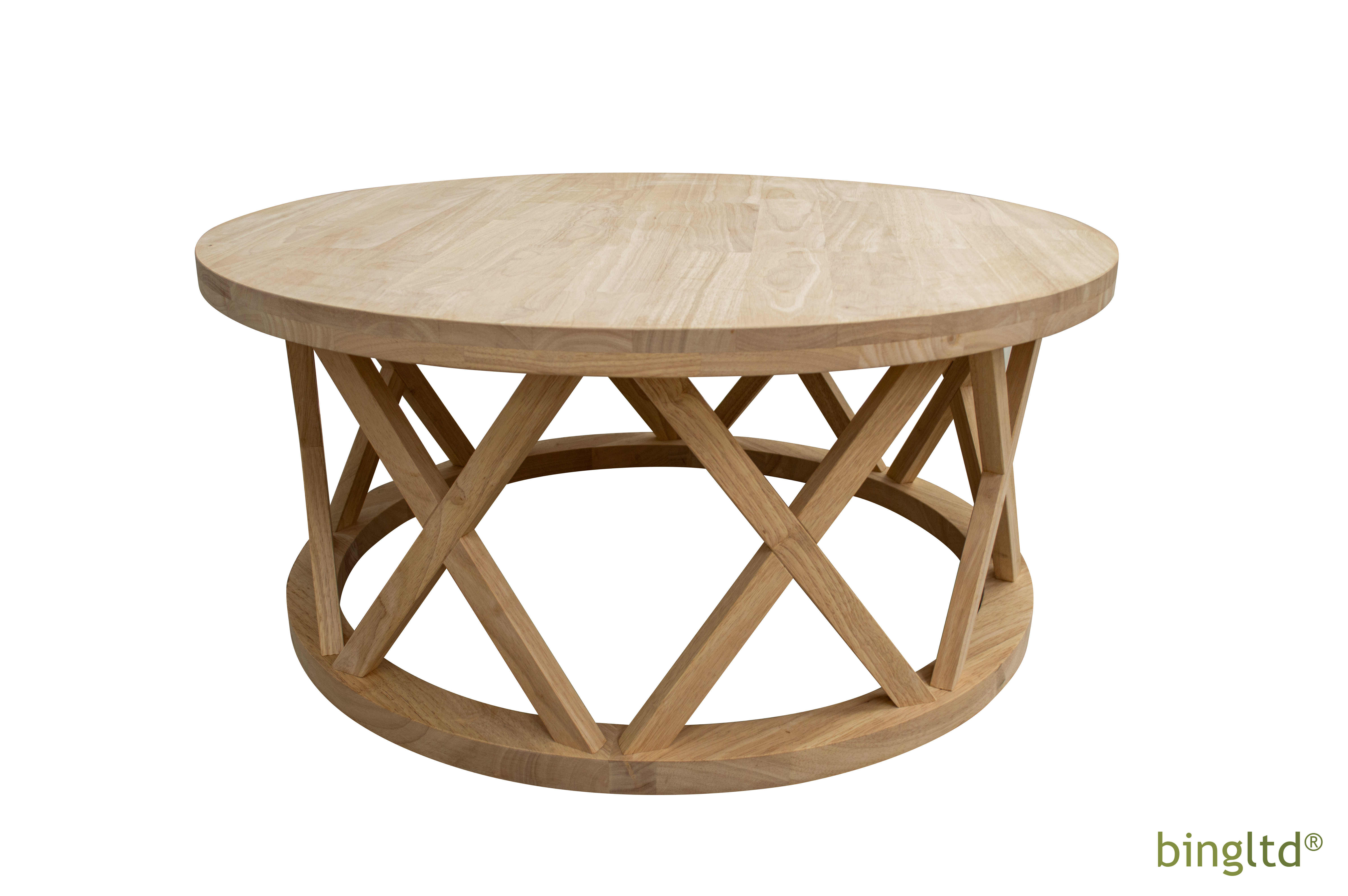 bingltd Solid Wood Cross Legs Coffee Table | Wayfair