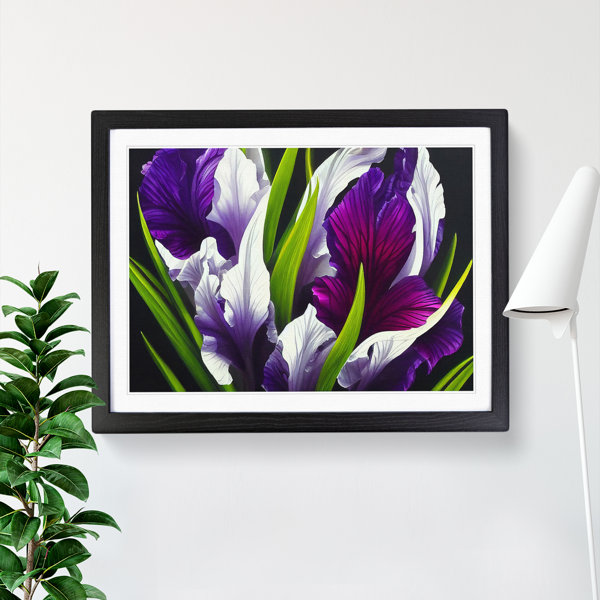 Marlow Home Co. XH1022-6109X Modern Iris Flowers Vol.6 - Single Picture ...