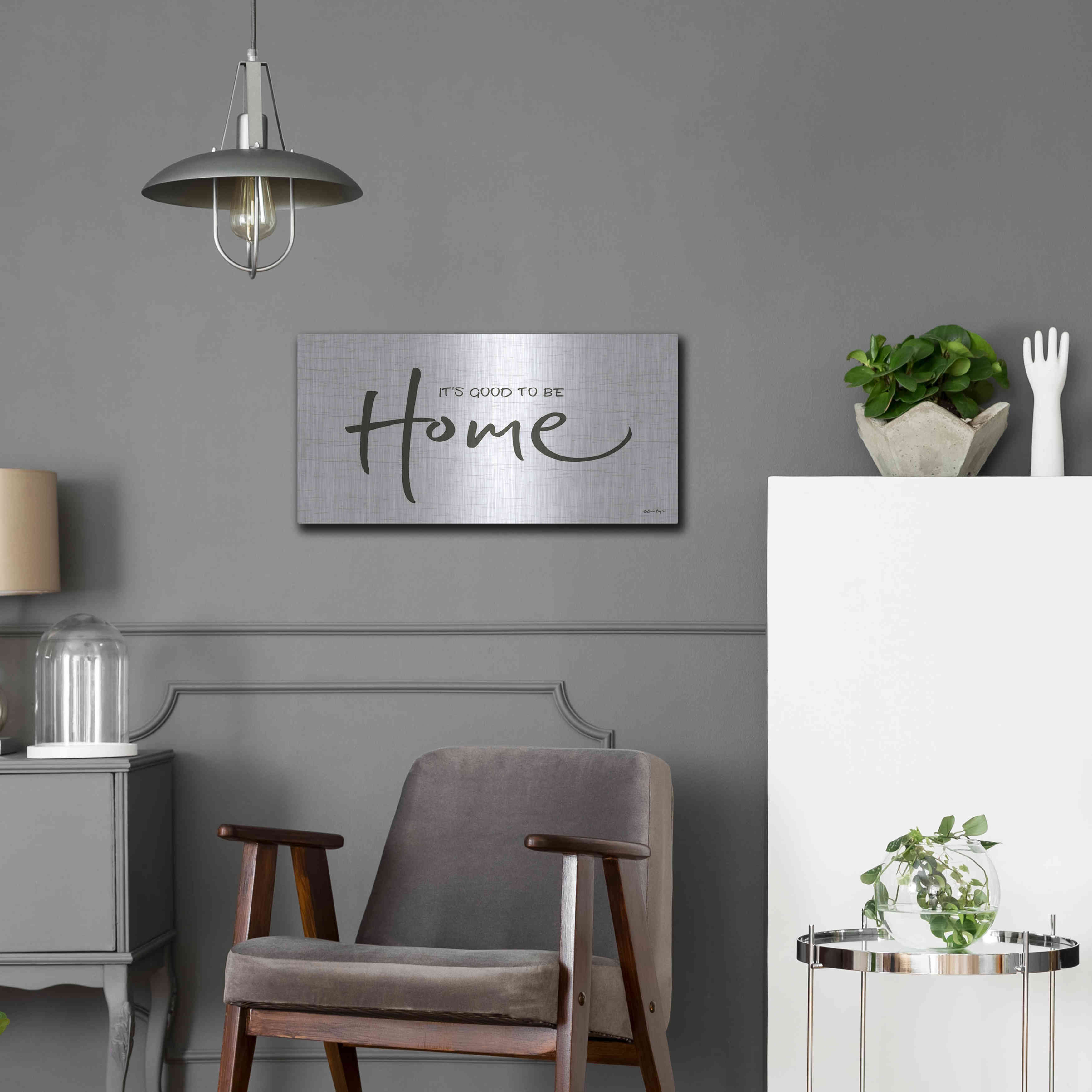 August Grove® 'It's Good to Be Home' by Susie Boyer, Metal Wall Art ...