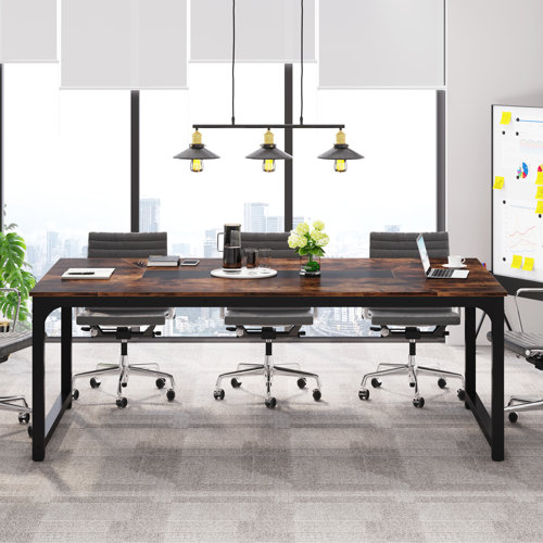 17 Stories Kostantza Rectangle Table & Reviews | Wayfair