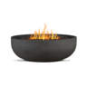 Jensen Co Carson Round Concrete Propane/Natural Gas Fire Pit in Carbon ...