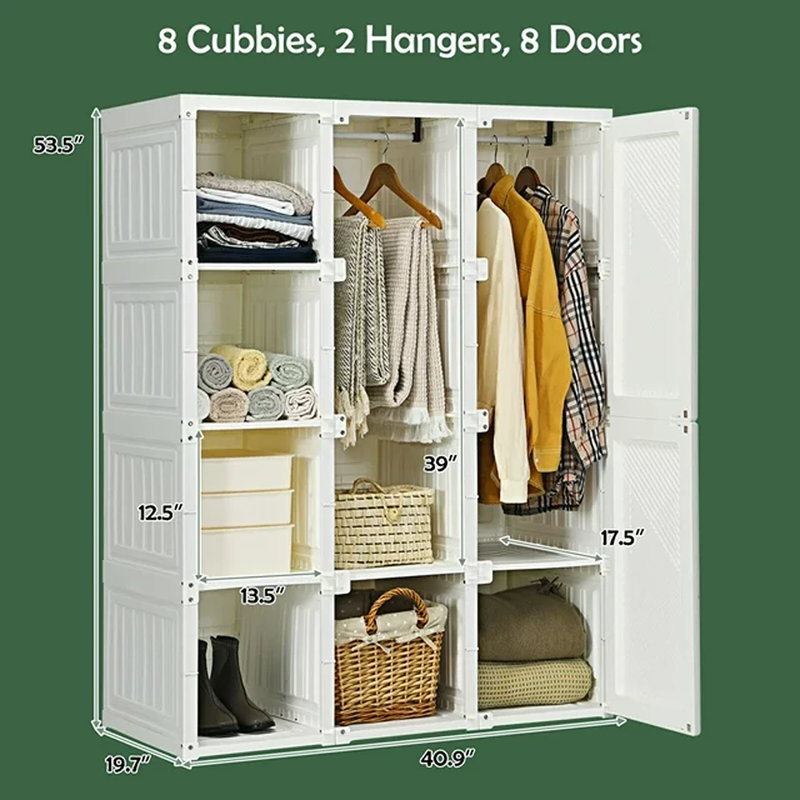 The Twillery Co.® Murdock Portable Closet Storage & Reviews | Wayfair