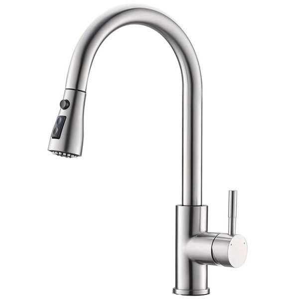 Belfry Kitchen Kitchen Mixer Sink Tap PullOut Sprayer and Pause ...