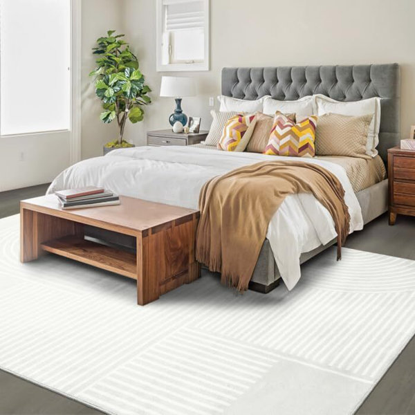 Ebern Designs Washable Rugs Office Rug Nursery Rug Neutral Area Rug ...