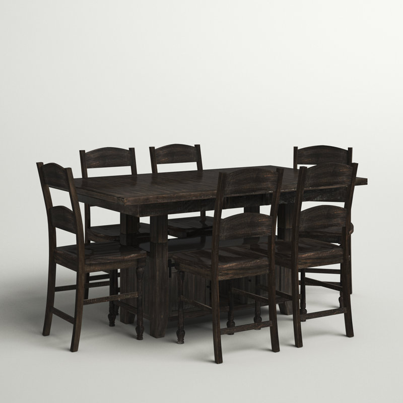 Laurel Foundry Modern Farmhouse Hebden Counter Height Solid Wood Dining ...