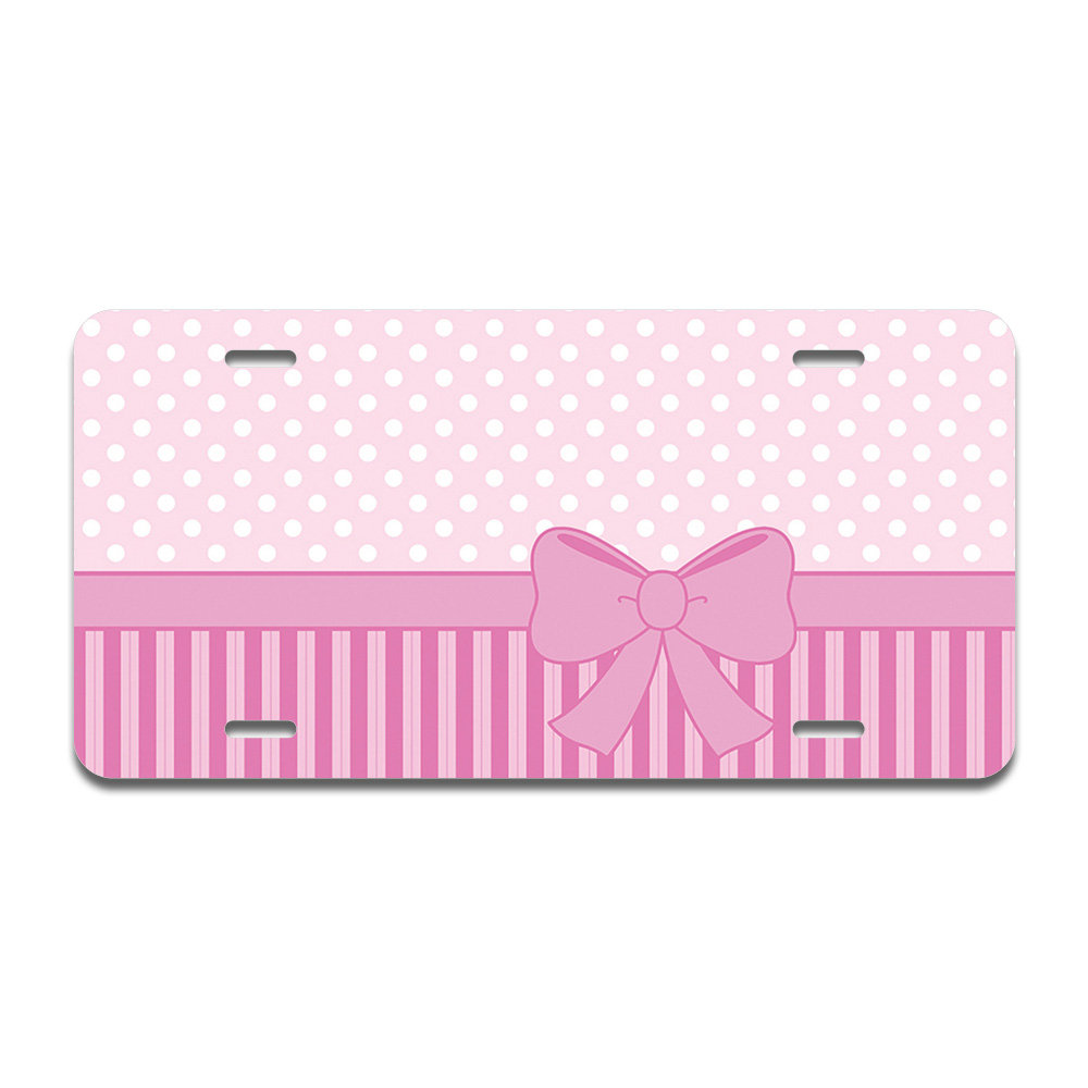 SignMission Pink Present Aluminum Plate Frame | Wayfair