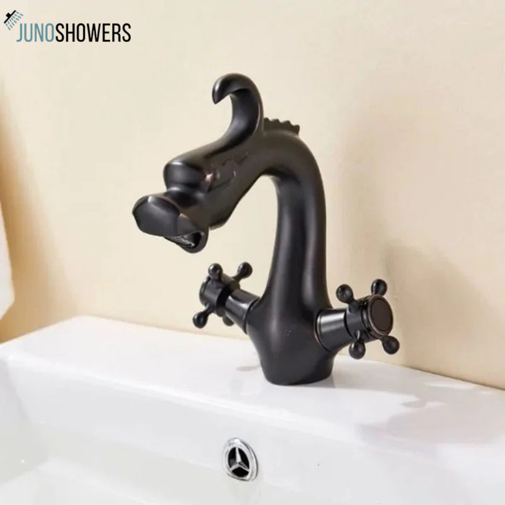 Juno Showers Juno Dragon Multi-Finish Dual Handle Bathroom Faucet ...