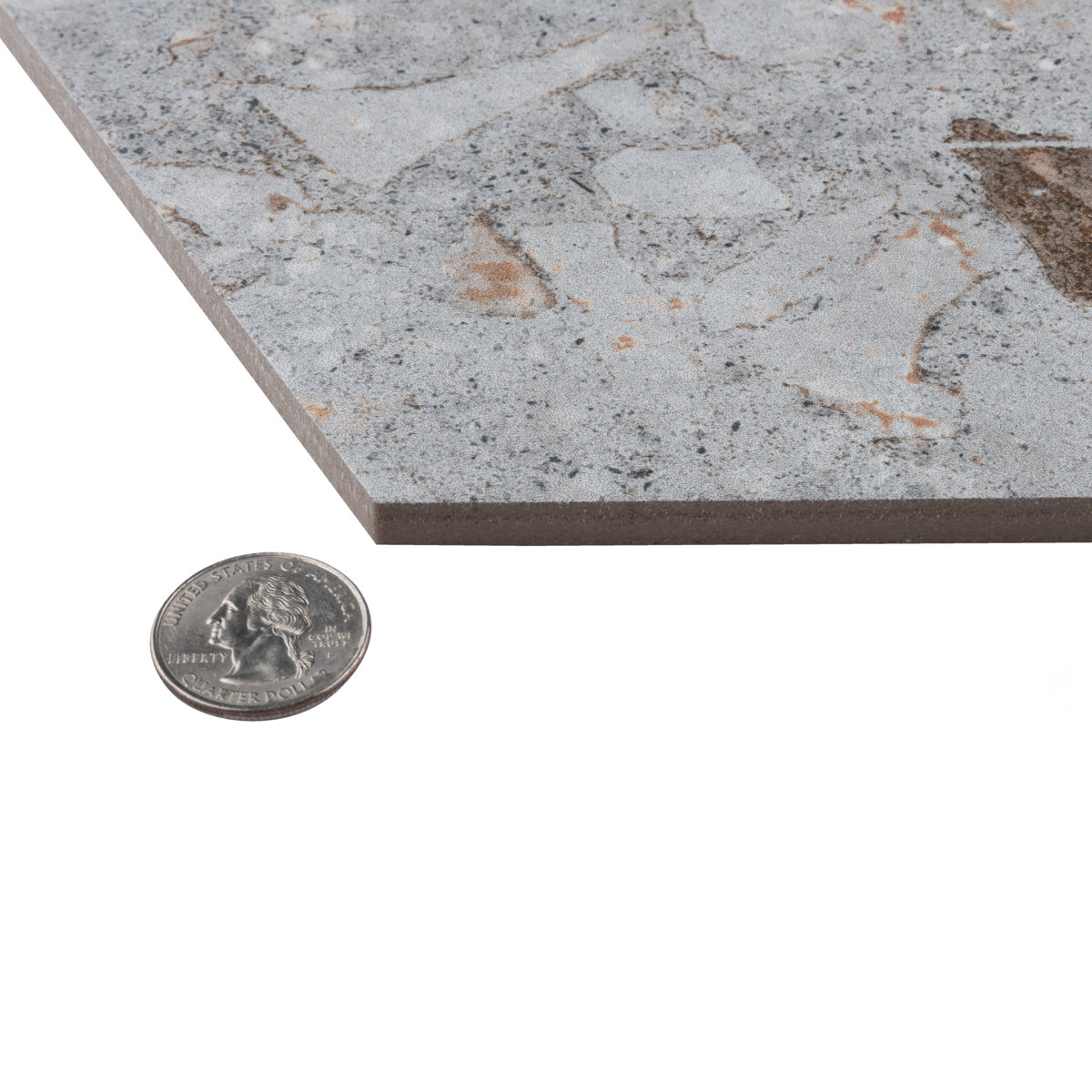 Merola Tile Recycle Hex 8.5" x 10" Porcelain Stone Look Wall & Floor ...