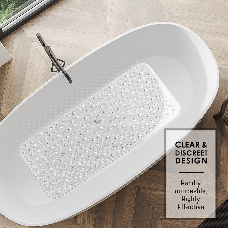 Clara Clark Clear Shower/Bath Mat | Wayfair