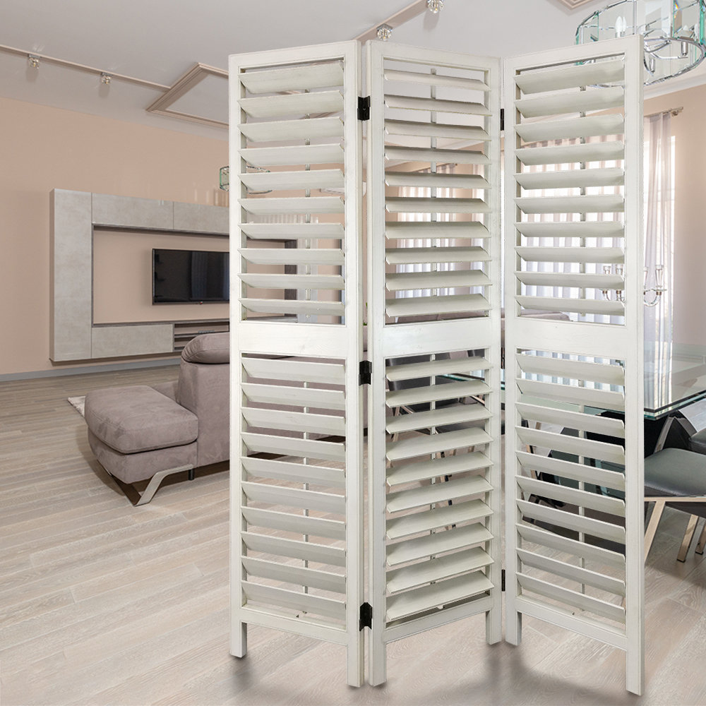 Gracie Oaks Skandar Blind Panel Room Divider & Reviews | Wayfair