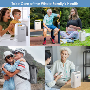 Lischwert l-5L Oxygen Generator Adjustable ox-Machie with bag Portable ...