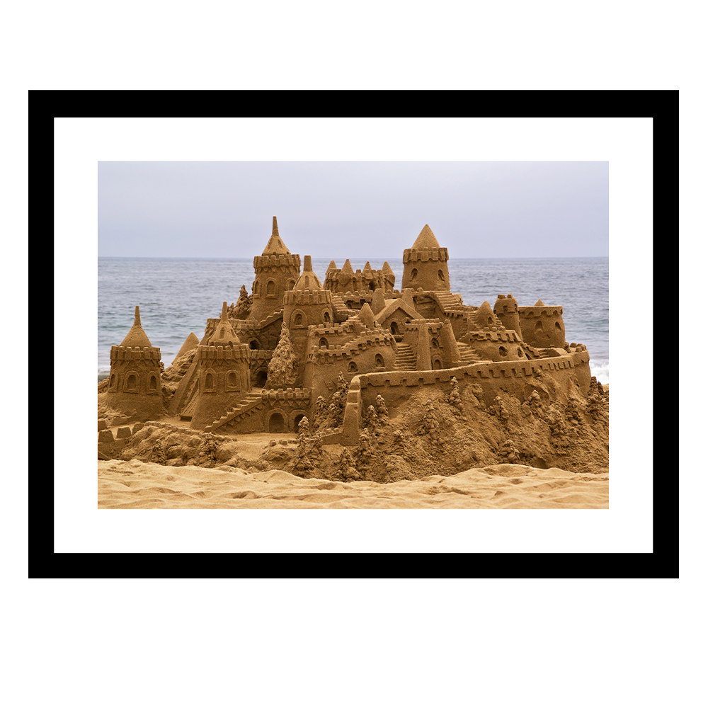 Highland Dunes Sandcastle Magic - Picture Frame Photograph | Wayfair
