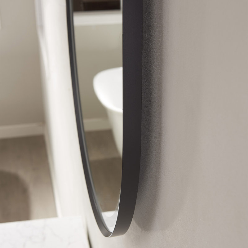Mercury Row® Orta Metal Oval LED Wall Mirror & Reviews | Wayfair