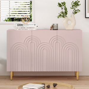 Mercer41 Sirgio 47.2'' Sideboard Buffet Cabinet with 3 Doors for ...