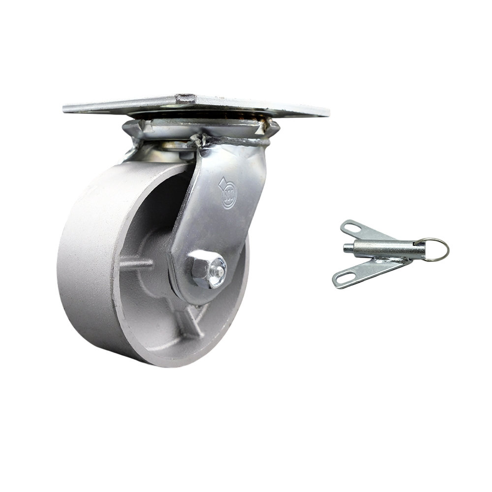 Service Caster 5 Inch Heavy Duty Semi Steel Caster with Roller Bearing ...