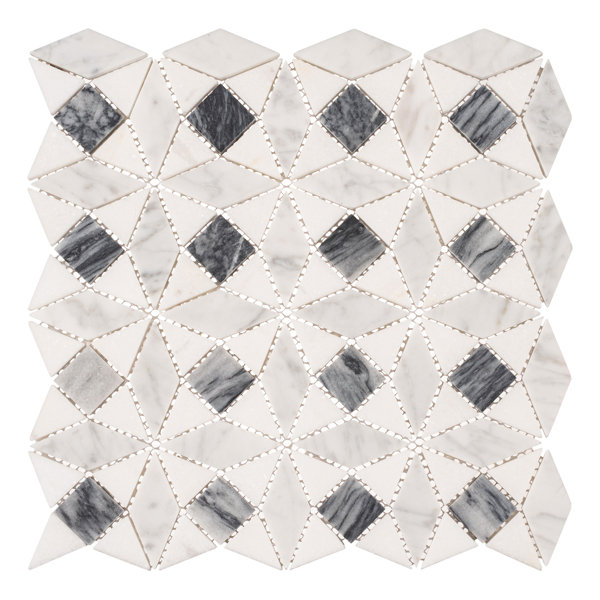 Andova Cimarron Natural Stone Geometric Mosaic Kitchen Backsplash ...