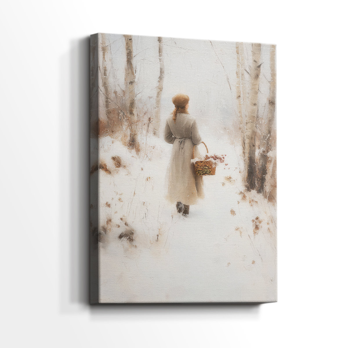 Alcott Hill® Snowwhite Morning at Dusk-Premium Gallery Wrapped Canvas ...